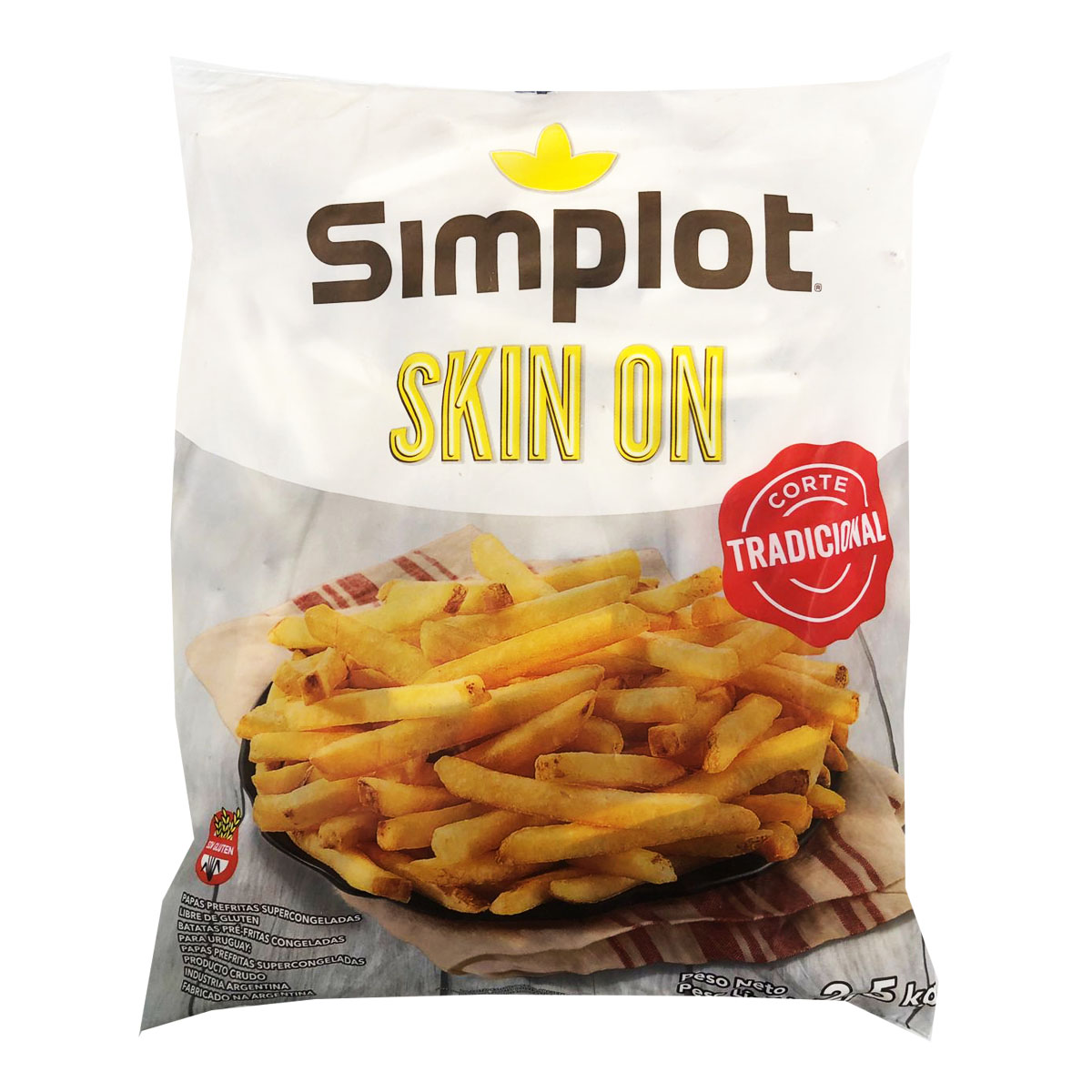 Papas SKIN ON Tradicional SIMPLOT 2500g | Habemus Panchos